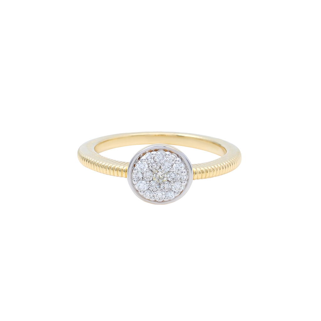 INFINITY YELLOW GOLD CLUSTER DIAMOND RING – Infinity Jewelry