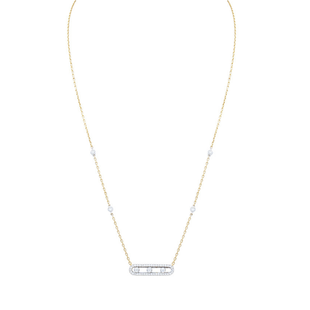 INFINITY MOTION BAR PENDANT GOLD CHAIN – Infinity Jewelry