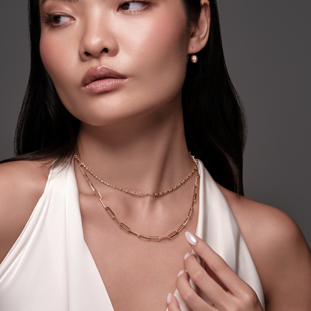 INFINITY YELLOW GOLD BEADED CHAIN – Infinity Jewelry