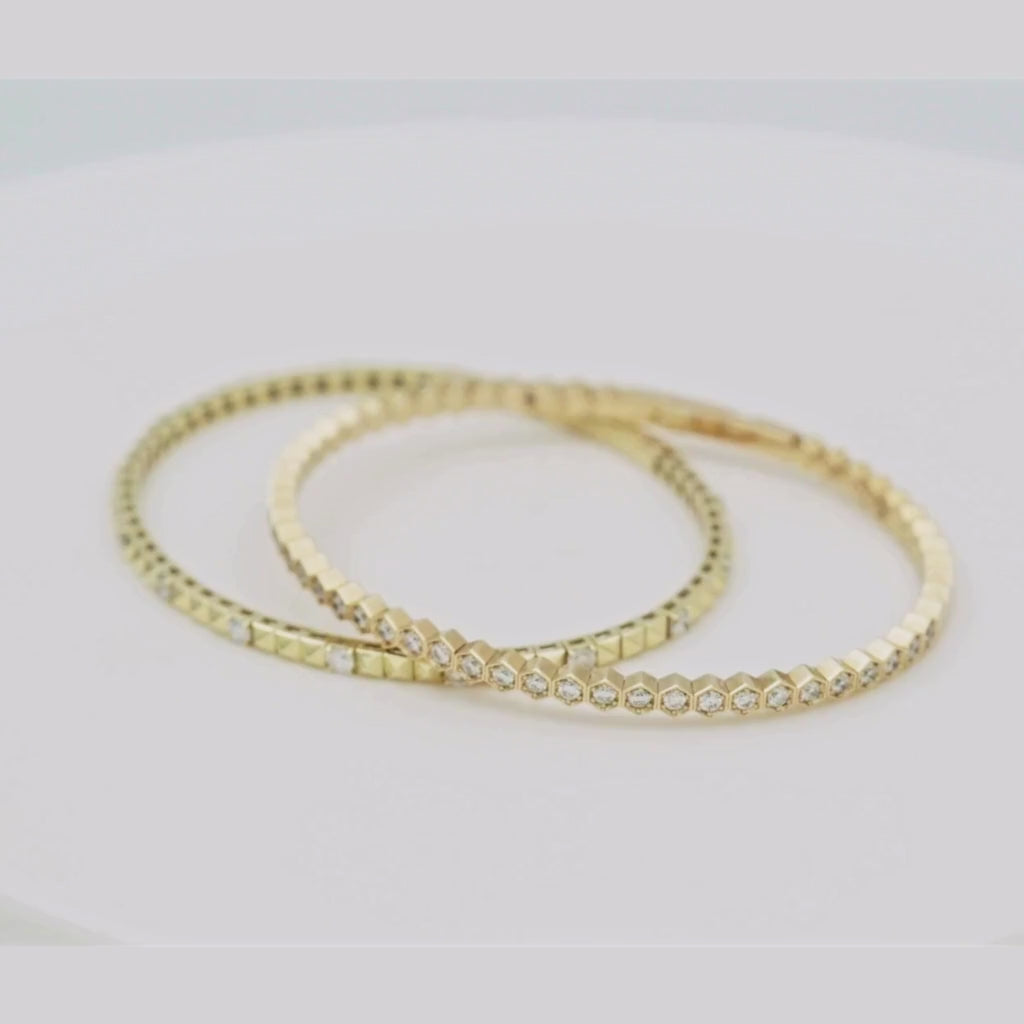 INFINITY DIAMOND FLEXIBLE BANGLE – Infinity Jewelry