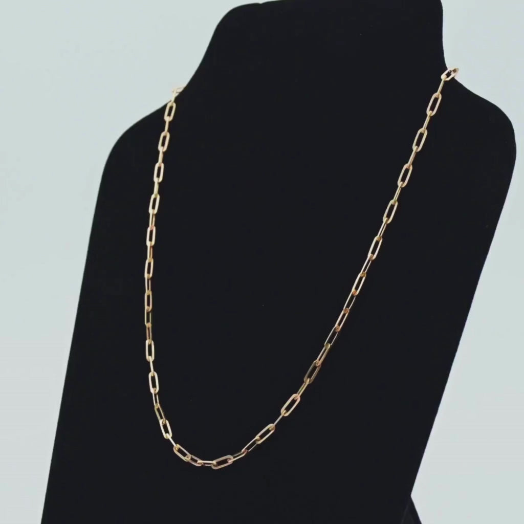 INFINITY ROSE GOLD PAPER CLIP CHAIN – Infinity Jewelry