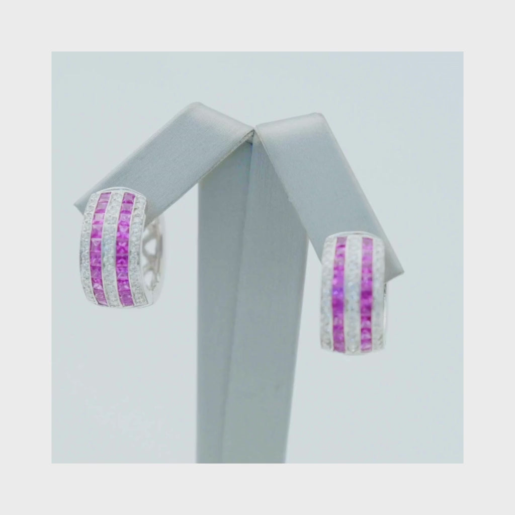 INFINITY RUBY DIAMOND HUGGIES – Infinity Jewelry